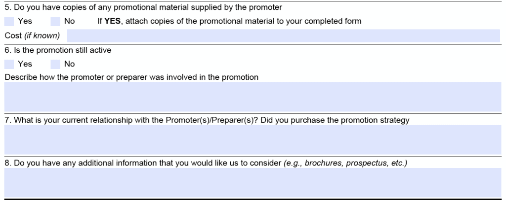 IRS Form 14242 Instructions - Reporting Abusive Tax Promotions