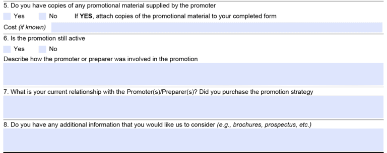 IRS Form 14242 Instructions - Reporting Abusive Tax Promotions