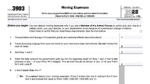 IRS Form 3903 Instructions