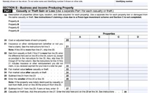 IRS Form 4684 Instructions - Deducting Casualty & Theft Losses