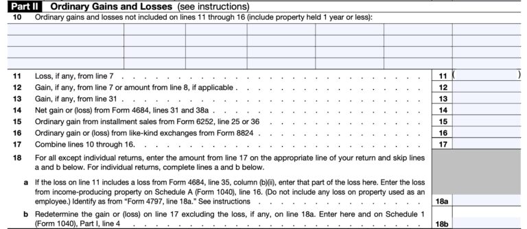 IRS Form 4797 Instructions - Sales of Business Property