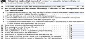 IRS Form 6252 Instructions - Installment Sale Income