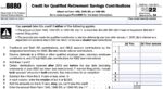 IRS Form 8880 Instructions - Retirement Savings Tax Credit