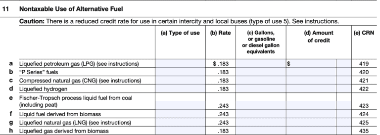IRS Form 4136 Instructions - Credits For Federal Tax Paid on Fuels