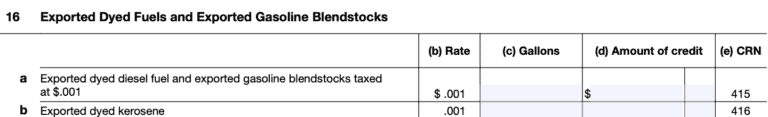 IRS Form 4136 Instructions - Credits For Federal Tax Paid on Fuels