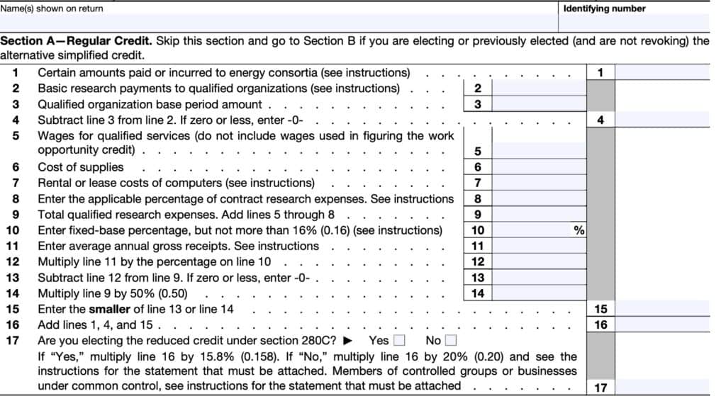 IRS Form 6765 Instructions - Tax Credit For Research Activities