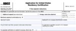 IRS Form 8802 Instructions - U.S. Residency Certification Application