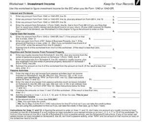 Schedule EIC Instructions - Claiming the Earned Income Credit
