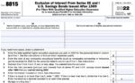IRS Form 8815 Instructions - Tax-Free Savings Bonds for College