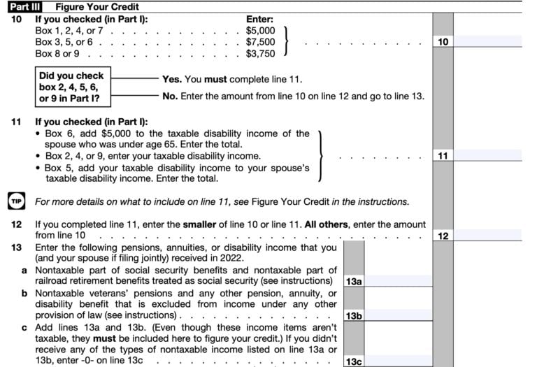 IRS Schedule R Instructions - Credit for the Elderly or Disabled