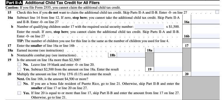 Schedule 8812 Instructions - Credits for Qualifying Dependents