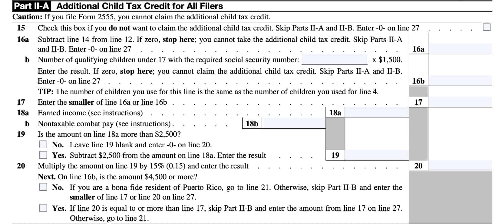 Schedule 8812 Instructions - Credits for Qualifying Dependents