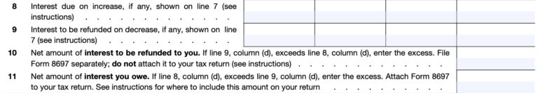 IRS Form 8697 Instructions - Interest Under the Look-Back Method