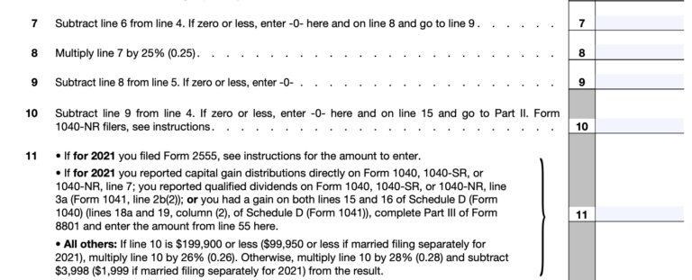 IRS Form 8801 Instructions - Credit for Prior Year Minimum Tax