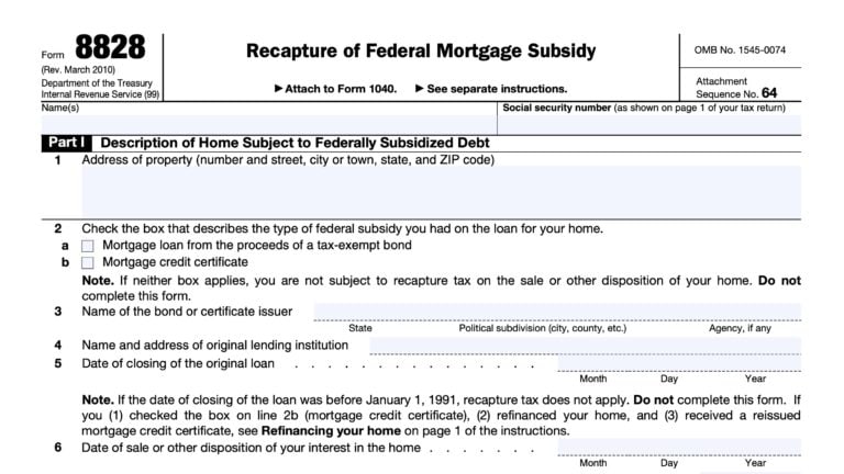 IRS Form 8611 Instructions -Low-Income Housing Credit Recapture