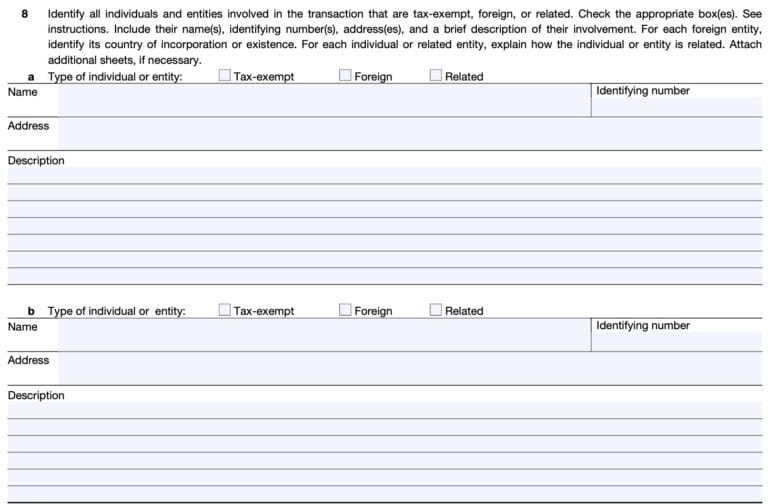 IRS Form 8886 Instructions -Reportable Transaction Disclosure