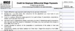 IRS Form 8932 Instructions - Differential Wage Payment Tax Credit