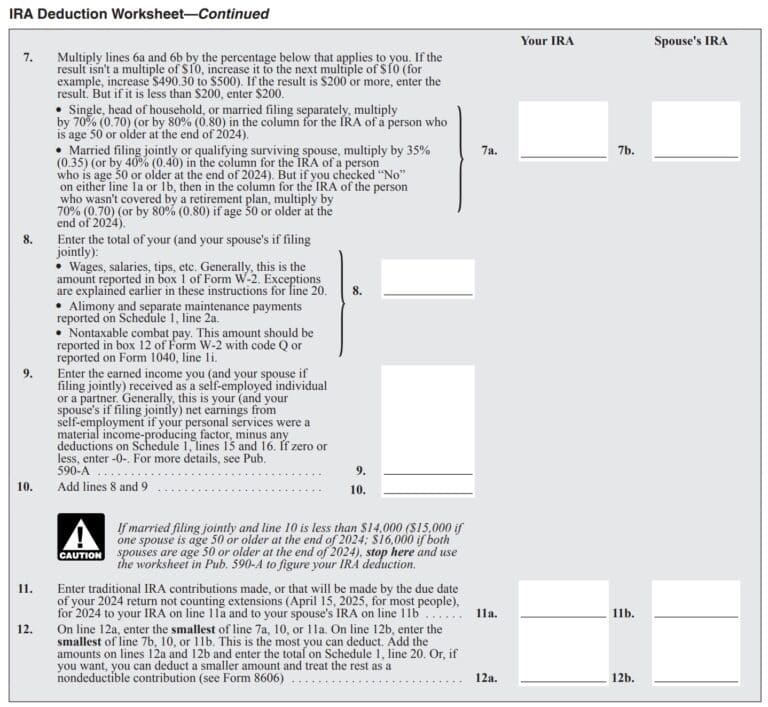 IRS Schedule 1 Instructions - Additional Income & AGI Adjustments