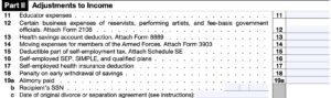 IRS Schedule 1 Instructions - Additional Income & AGI Adjustments