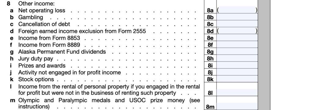 IRS Schedule 1 Instructions - Additional Income & AGI Adjustments