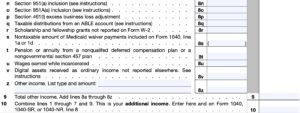 IRS Schedule 1 Instructions - Additional Income & AGI Adjustments