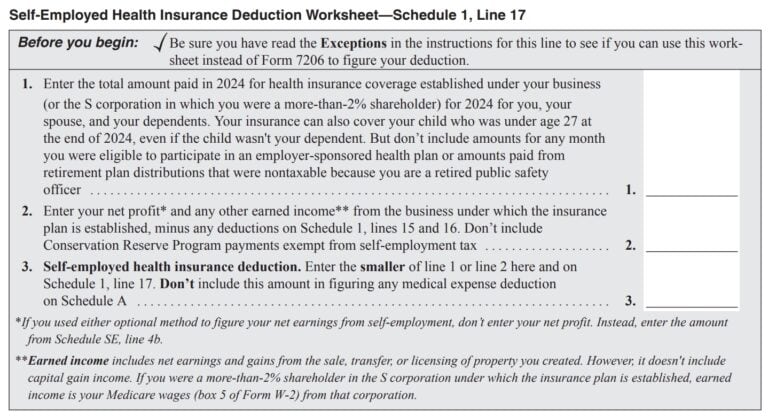 IRS Schedule 1 Instructions - Additional Income & AGI Adjustments