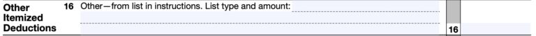 IRS Schedule A Instructions - Itemized Deductions