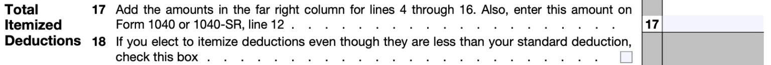 IRS Schedule A Instructions - Itemized Deductions