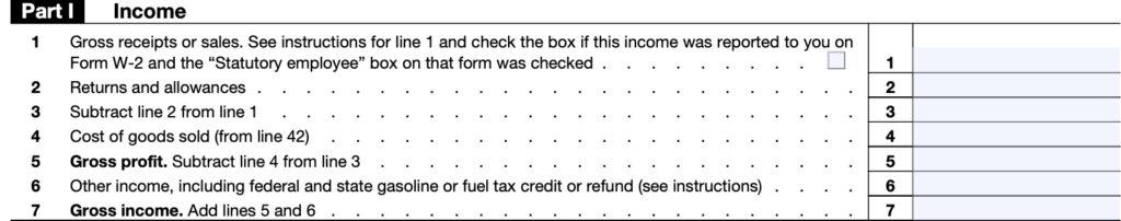 IRS Schedule C Instructions - Business Profit or Loss