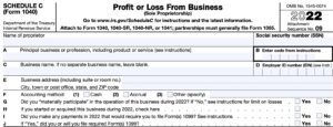 IRS Schedule C Instructions - Business Profit or Loss