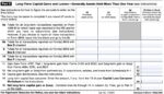 IRS Schedule D Instructions - Capital Gains And Losses