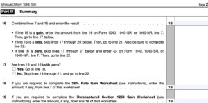 IRS Schedule D Instructions - Capital Gains And Losses