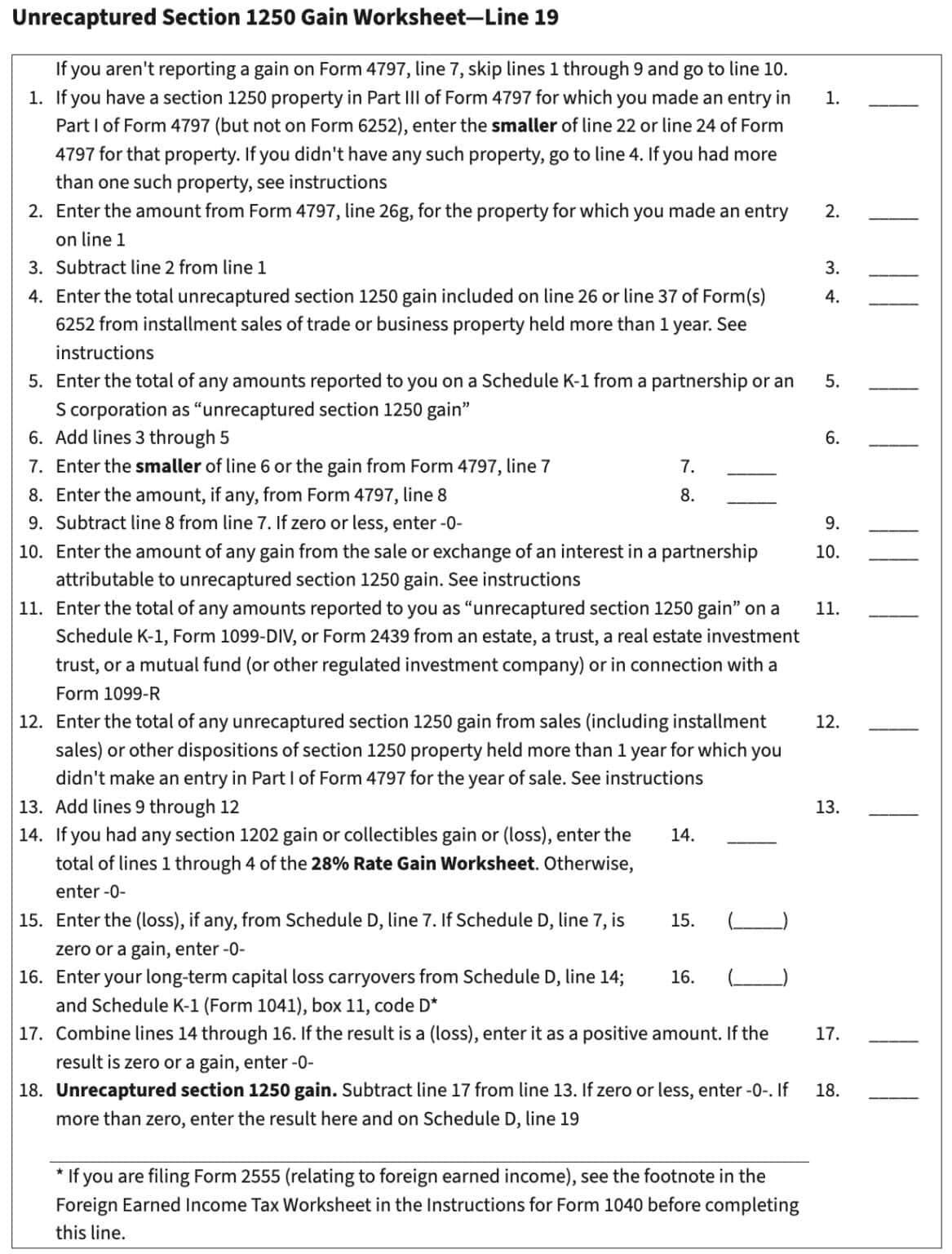 IRS Schedule D Instructions - Capital Gains And Losses