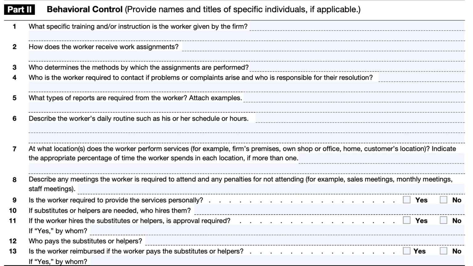 IRS Form SS-8 Instructions - IRS Determination of Worker Status