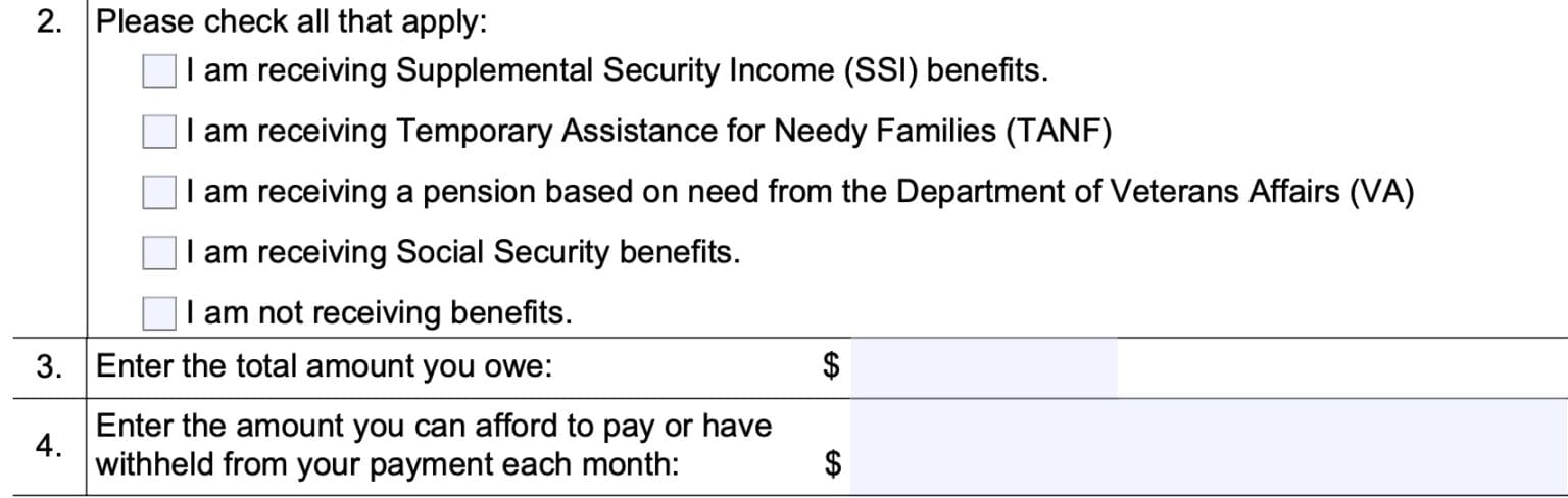 Form SSA 634 Instructions - Change in Overpayment Recovery