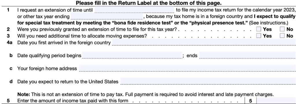 IRS Form 2350 Instructions: Tax Extension For Taxpayers Abroad