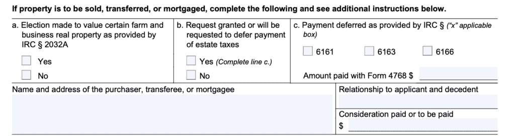 IRS Form 4422 Instructions