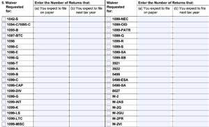 IRS Form 8508 Instructions - Waiver for Information Returns