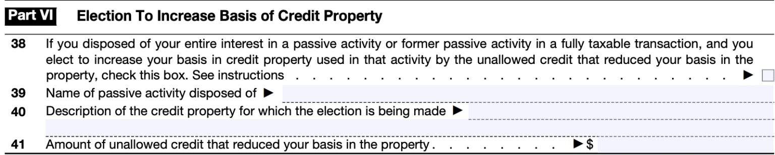 IRS Form 8582-CR Instructions - Passive Activity Credit Limits