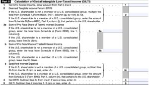 IRS Form 8992 Instructions - Calculating GILTI