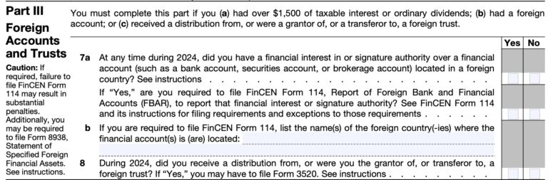 IRS Schedule B Instructions - Interest and Ordinary Dividends