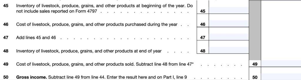 IRS Schedule F Instructions - Reporting Farming Profit or Loss