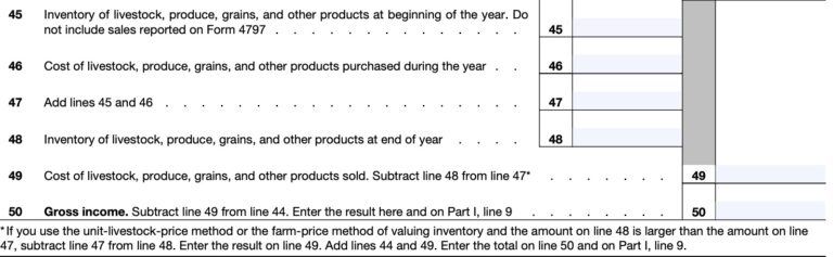 IRS Schedule F Instructions - Reporting Farming Profit or Loss