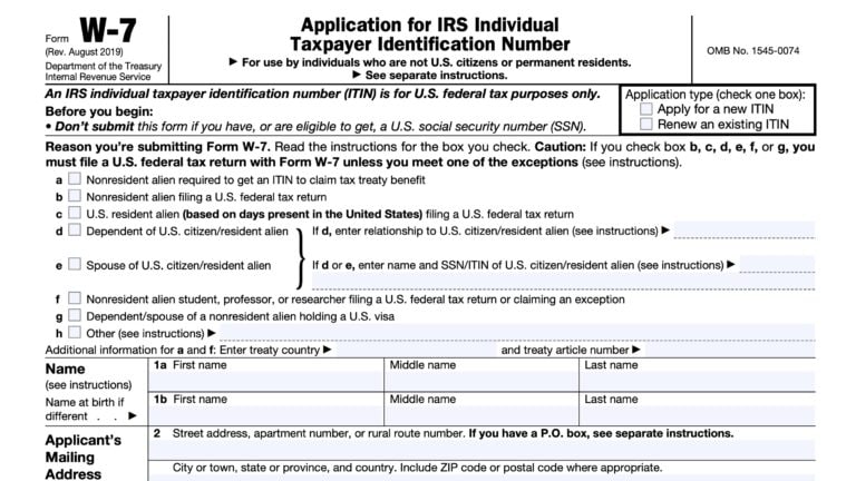 Form SS-4 Instructions - Getting an Employer Identification Number