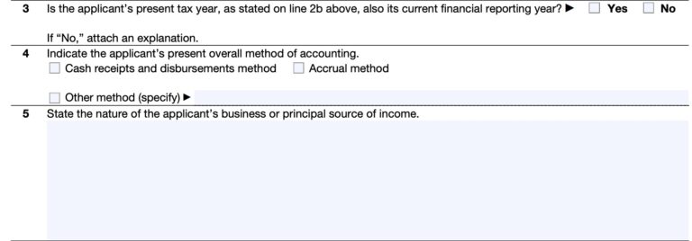 IRS Form 1128 Instructions - Changes to Tax Year