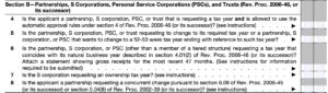 IRS Form 1128 Instructions - Changes to Tax Year