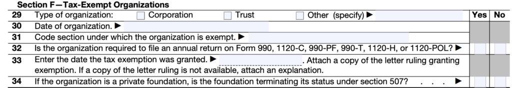 IRS Form 1128 Instructions - Changes to Tax Year