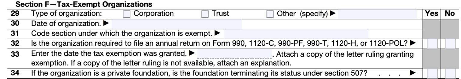 IRS Form 1128 Instructions - Changes to Tax Year