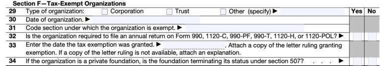 IRS Form 1128 Instructions - Changes to Tax Year