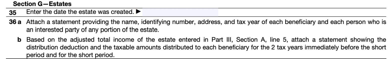IRS Form 1128 Instructions - Changes to Tax Year